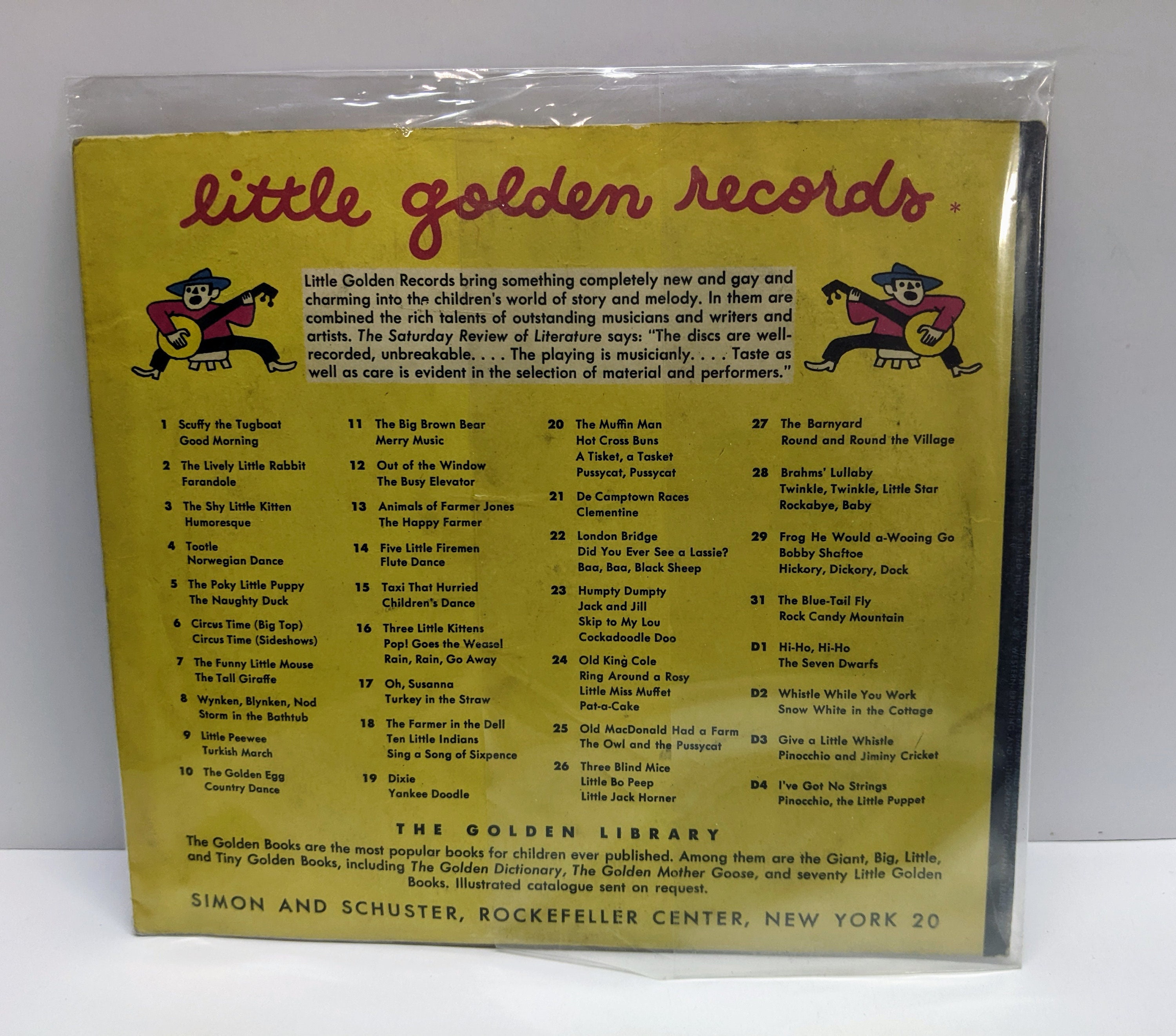 Vintage 1950s A Little Golden Record: mother Goose and Other Favorite ...