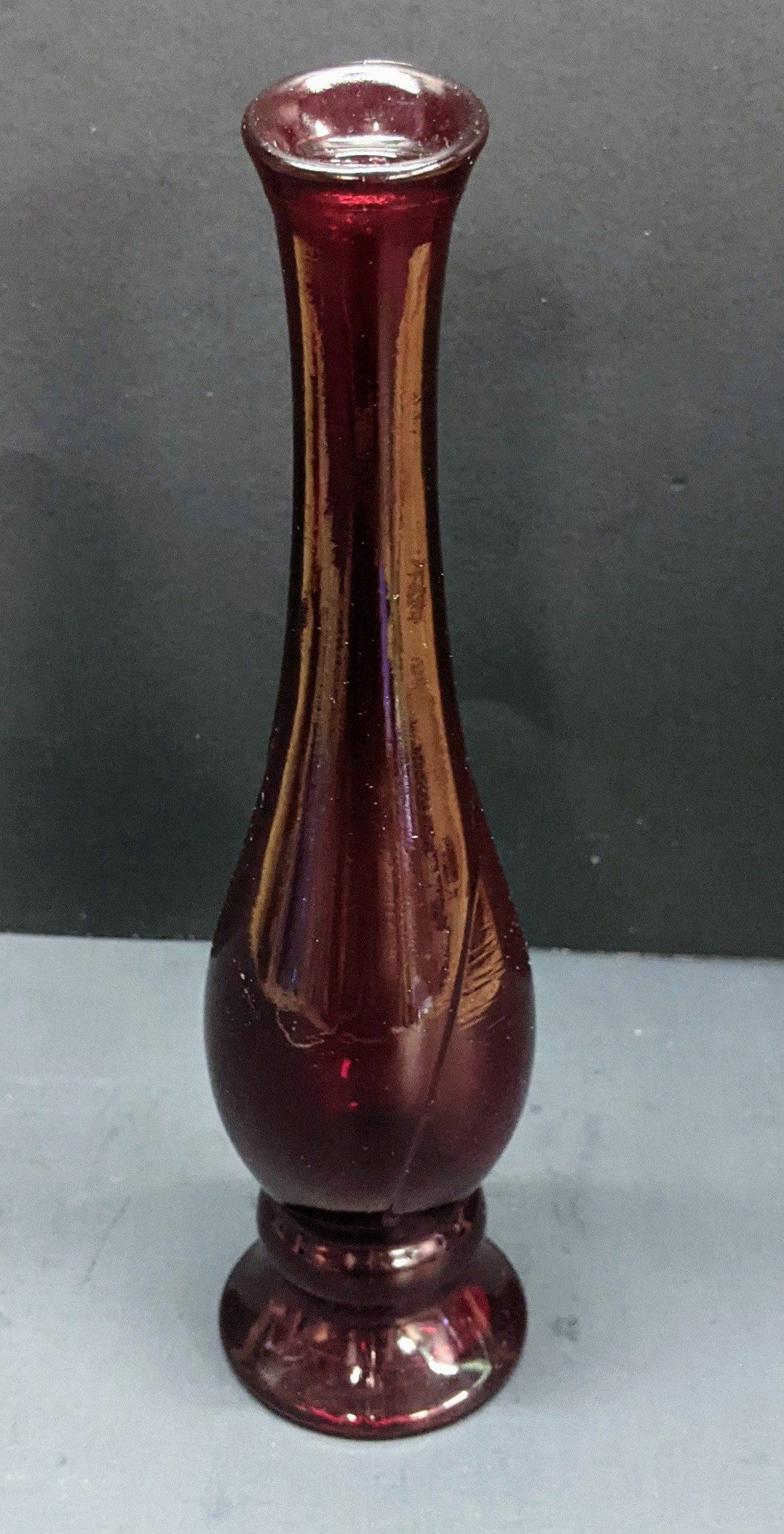 Vintage Avon Ruby Red Glass Perfume Bottle Cotillion Cologne Budvase ...