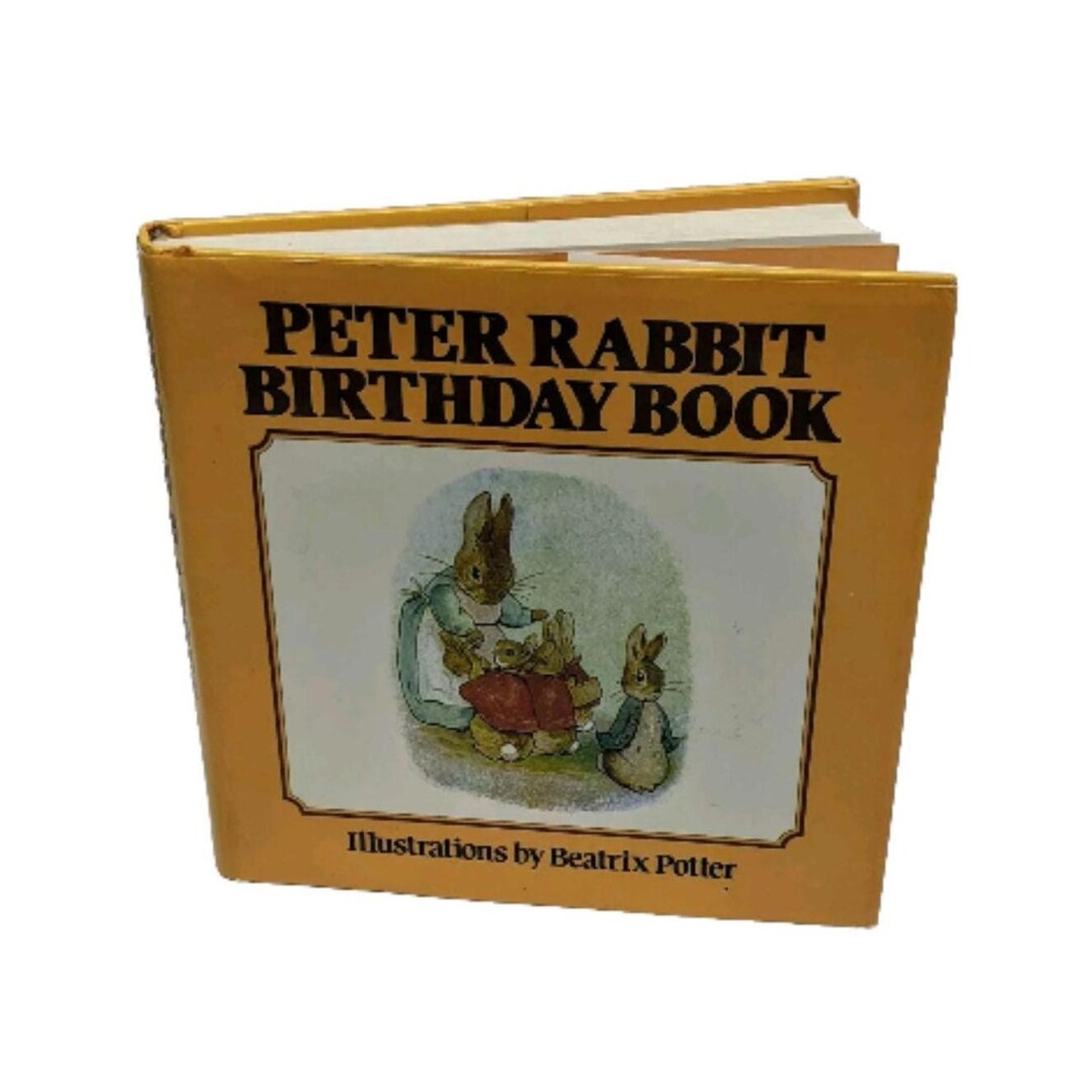 Vintage 1994 "peter Rabbit Birthday Book" by Beatrix Potter Orange ...