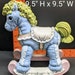 Vintage Hand Painted Rocking Horse Ceramic Figurine Pastel - Etsy