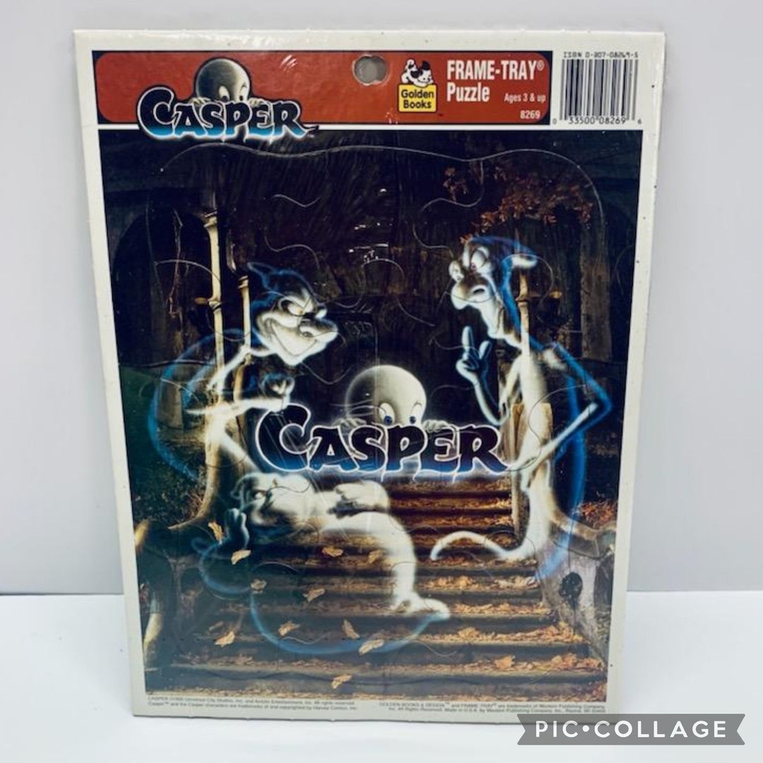Vintage 1995 casper the Friendly Ghost Frame Tray - Etsy
