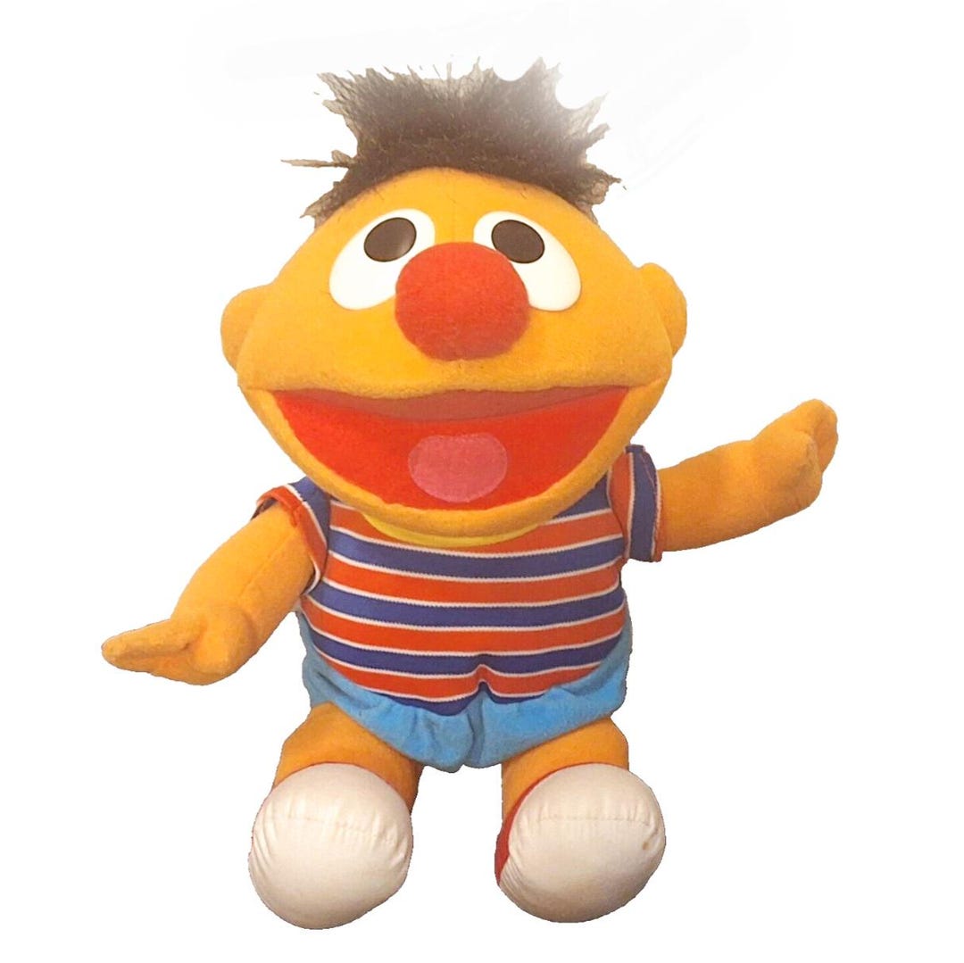 Vintage 1996 Tyco Tickle Me "ernie" Plush Doll Laughs & Shakes Toy ...