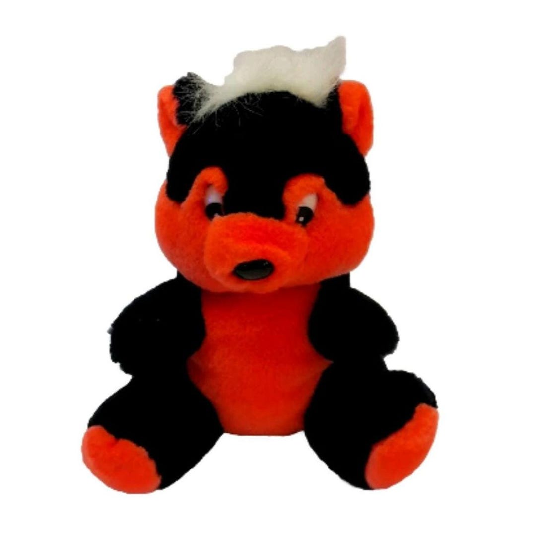 Vintage Opryland Neon Orange Skunk Stuffed 8" Plush Toy Amusement Park ...