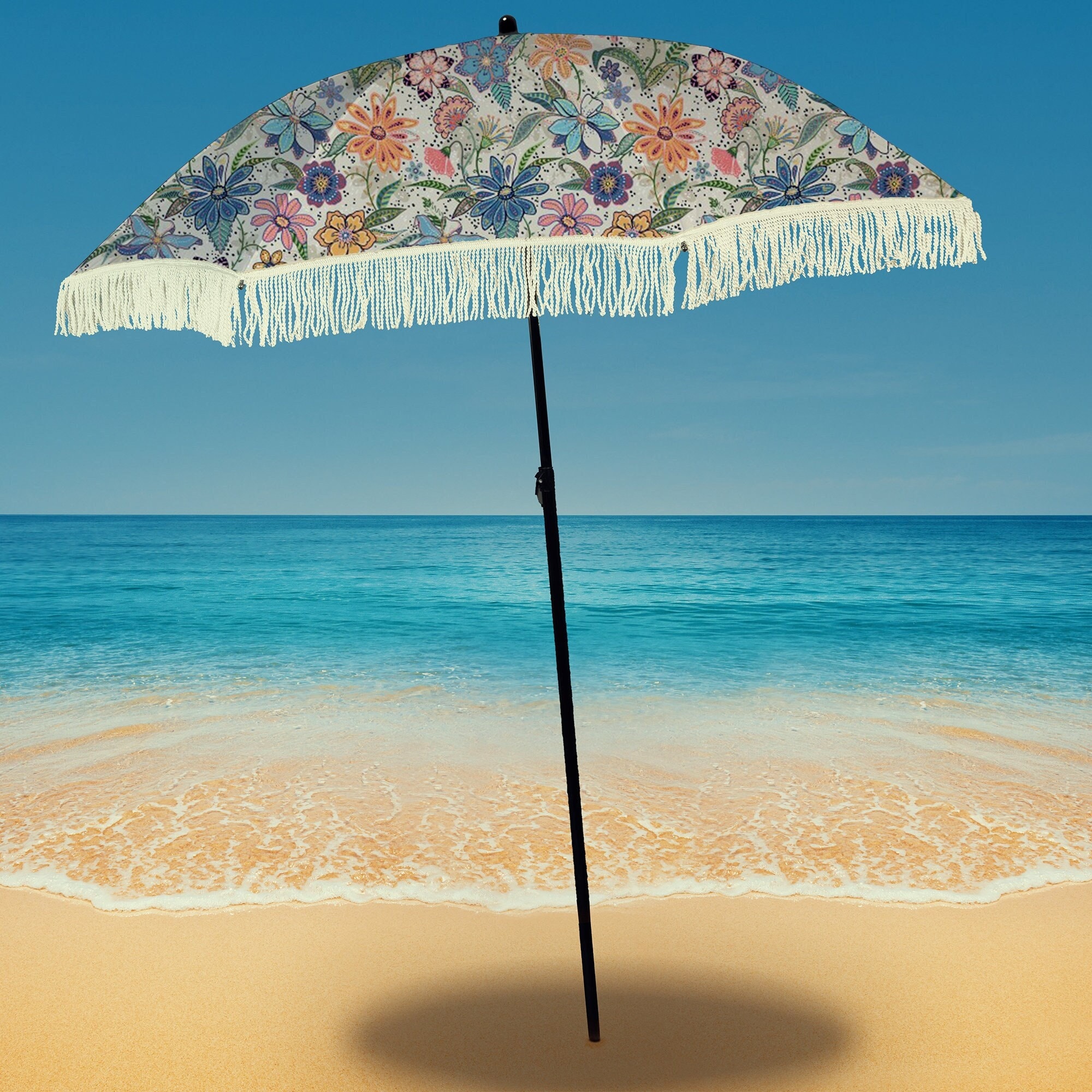 Fringe beach umbrella store