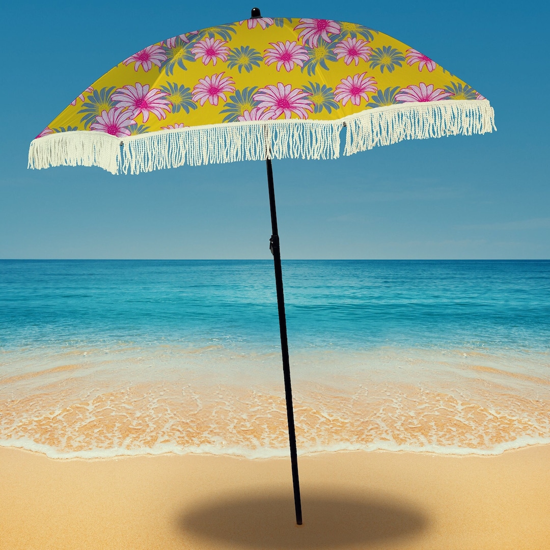 Sunny Slope Beach Umbrella With Sand Anchor - Etsy