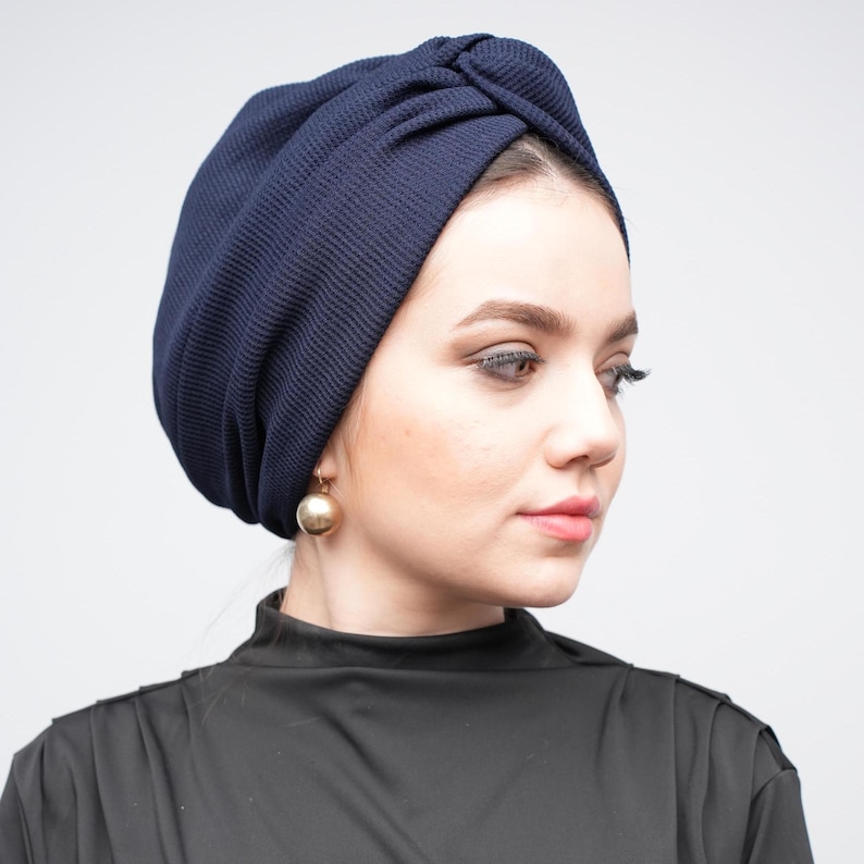 Handmade Women Turban, Ankara Head Wrap, Pre-tied Turban Hat, Chemo Cap ...