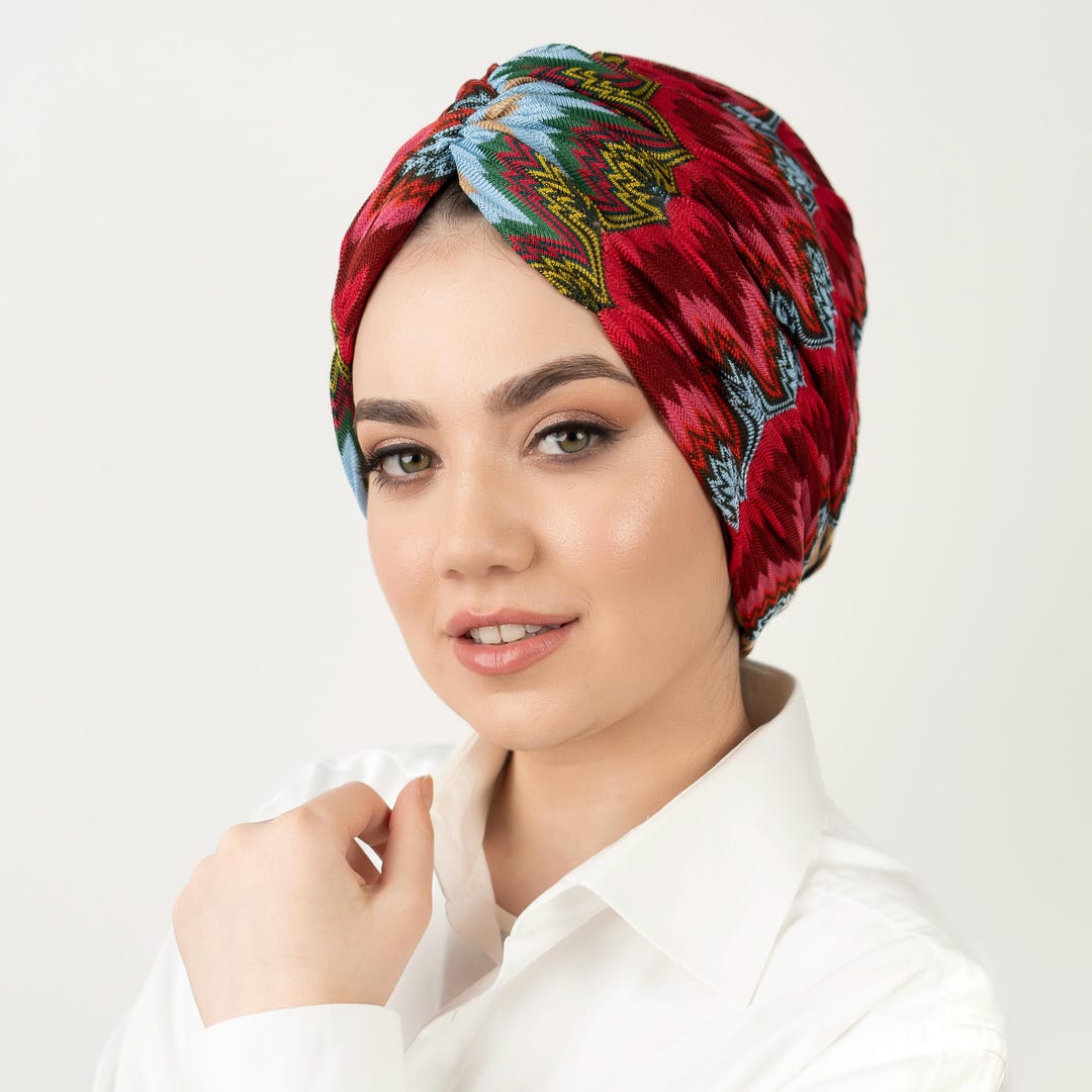 Women Turban Hat, Reversible Bonnet, Gathered Turban Hat, Handmade ...