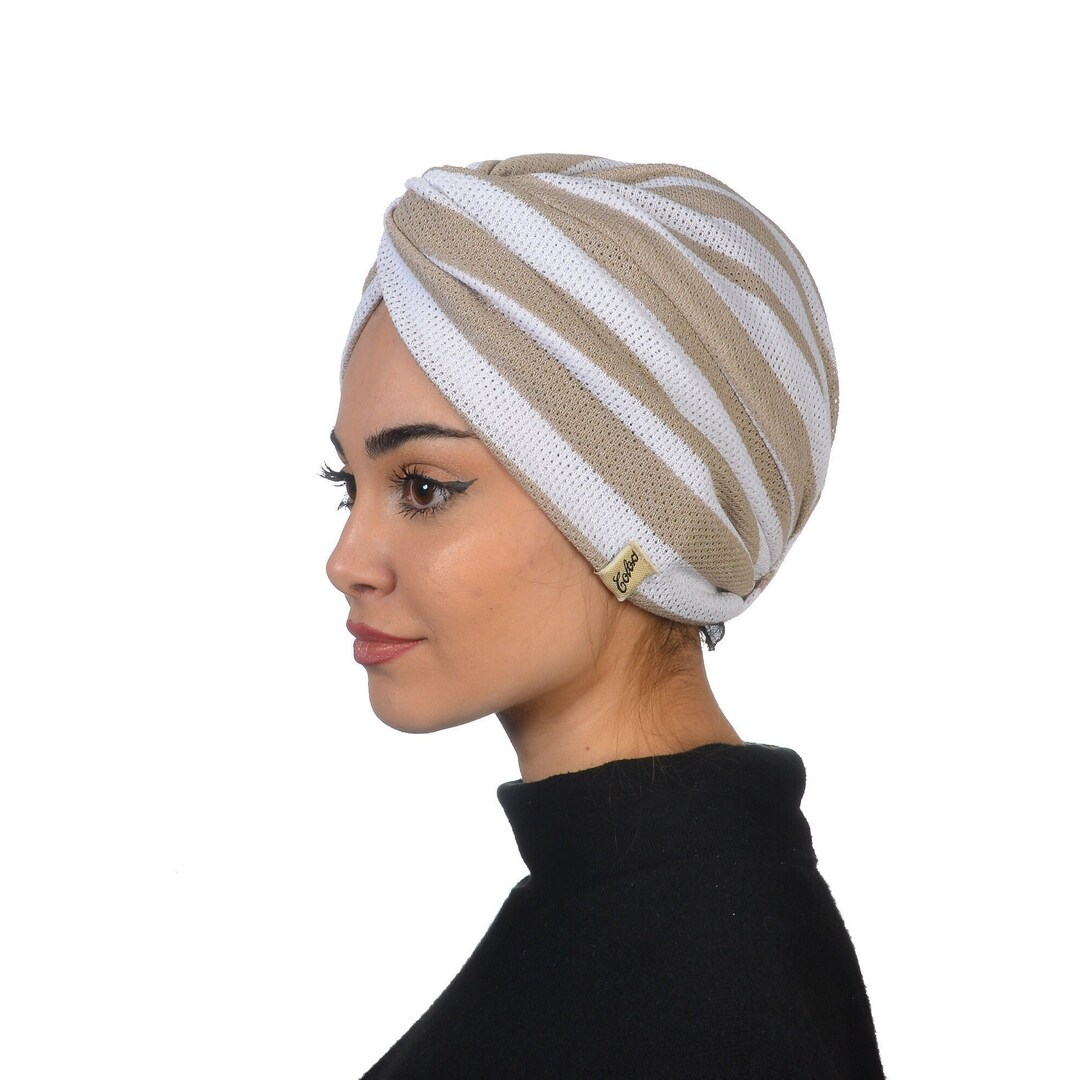 Handmade Hijab Hair Turban, Ankara Head Wrap, Chemo Alopecia Headwear ...