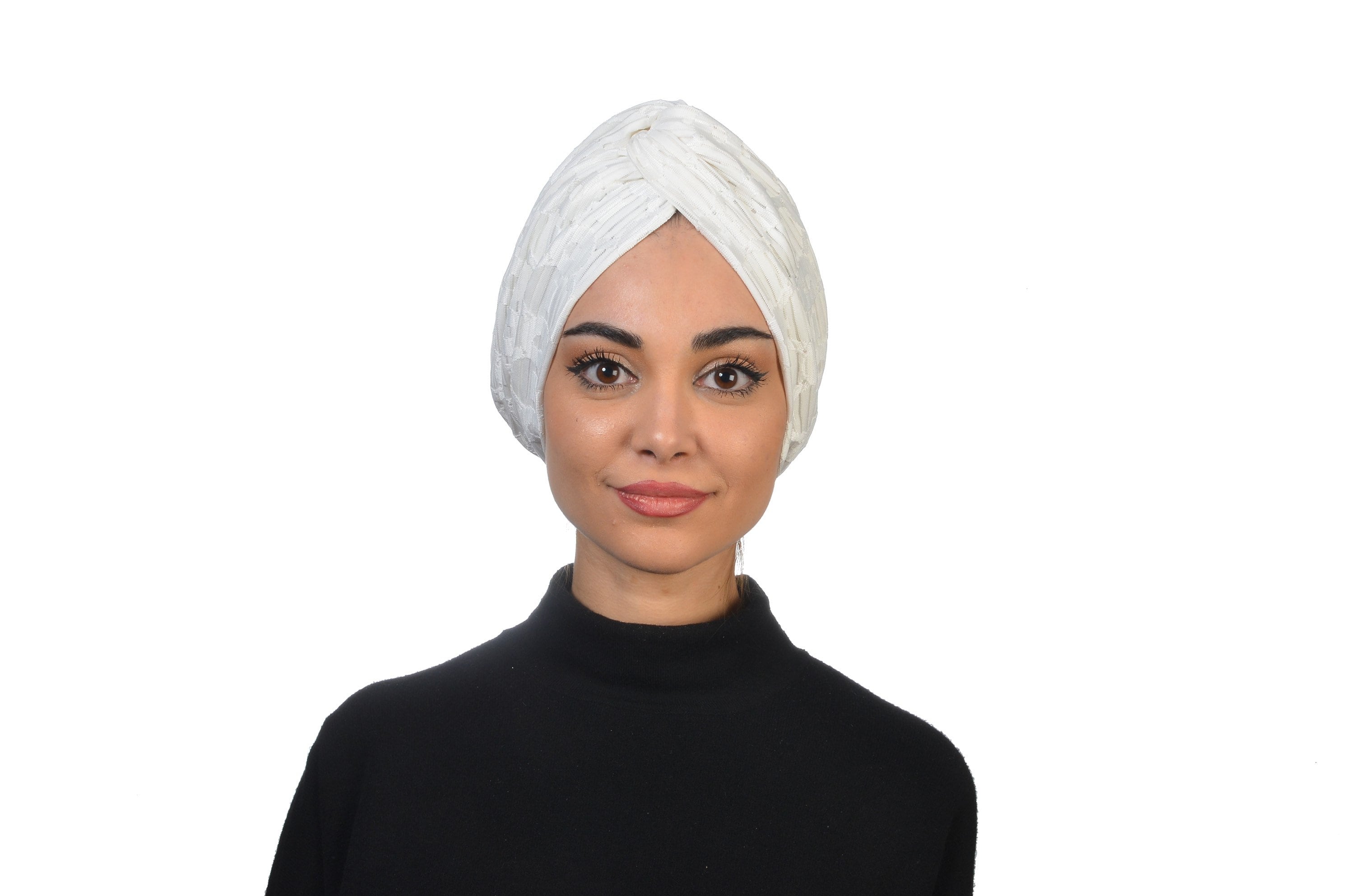 Circle White Handmade Twisted Turban - Etsy