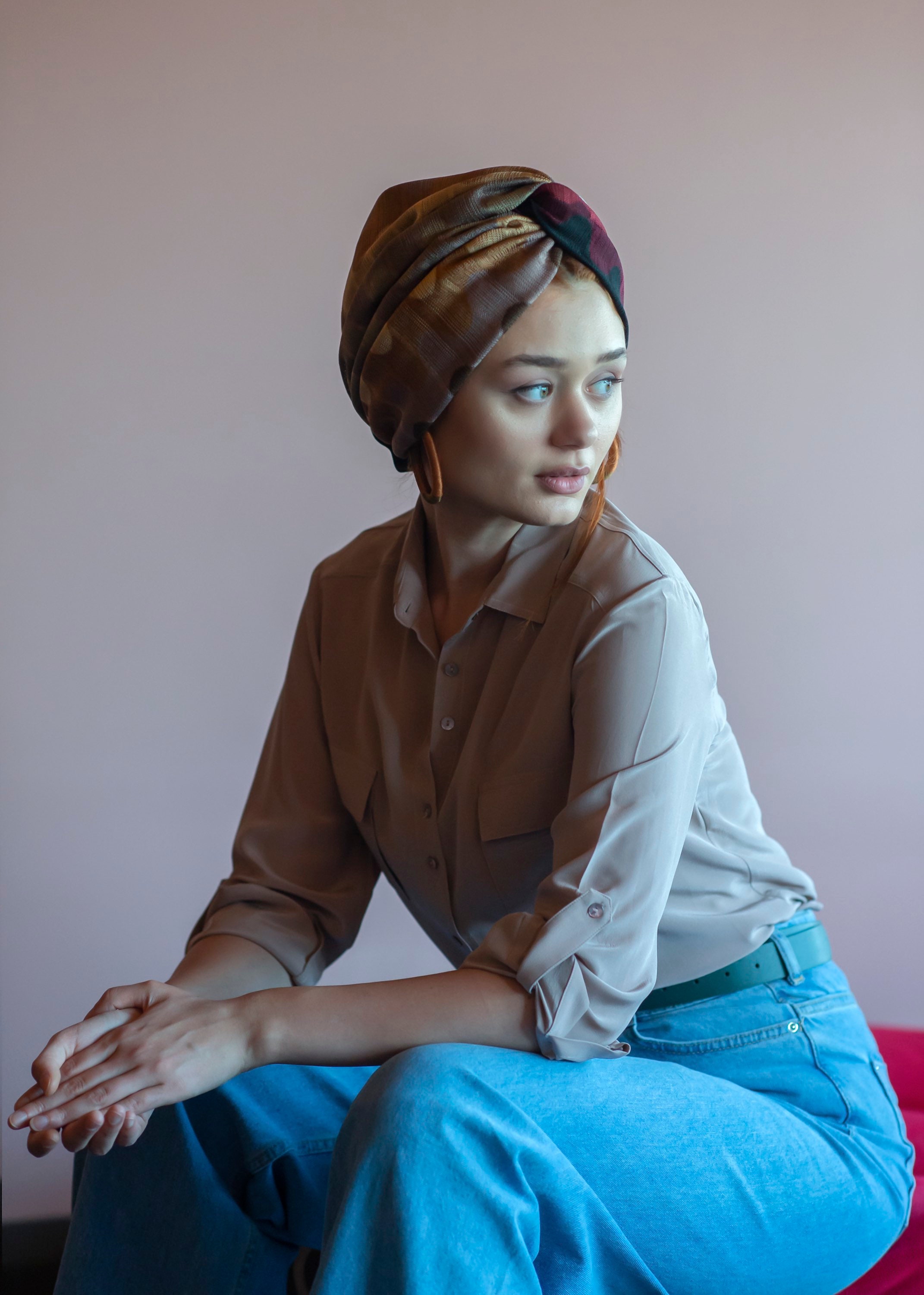 Fashion Turban, Pre-tied Head Wrap, Handmade Twisted Hijab Headscarf ...