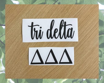 Tri Delta Sticker - Etsy