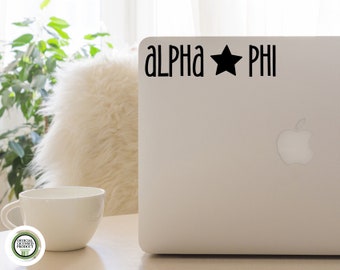 Alpha Phi Decal | Etsy