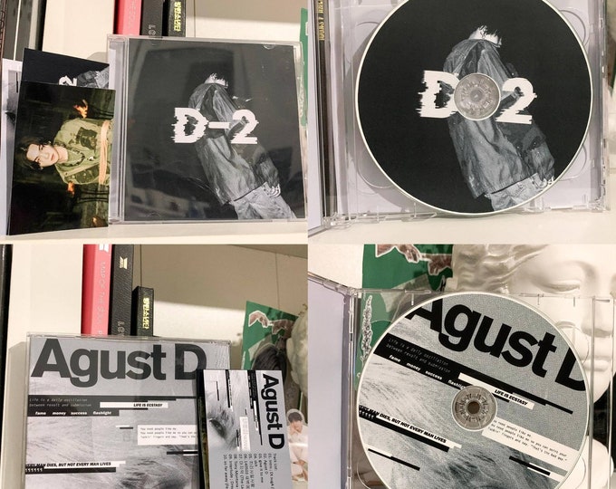 Agust D and D-2 2in1 Physical CD BTS Mixtape Album With Photocards Min ...