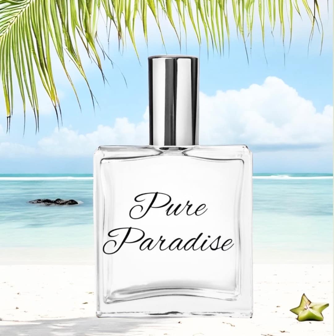 Pure Paradise Perfume , Perfume Bottle, Tropical Scent, Gift for Her ...