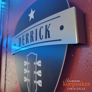 Personalized Guitar Pick Sign for Musicians and Music Lovers - Laser ...
