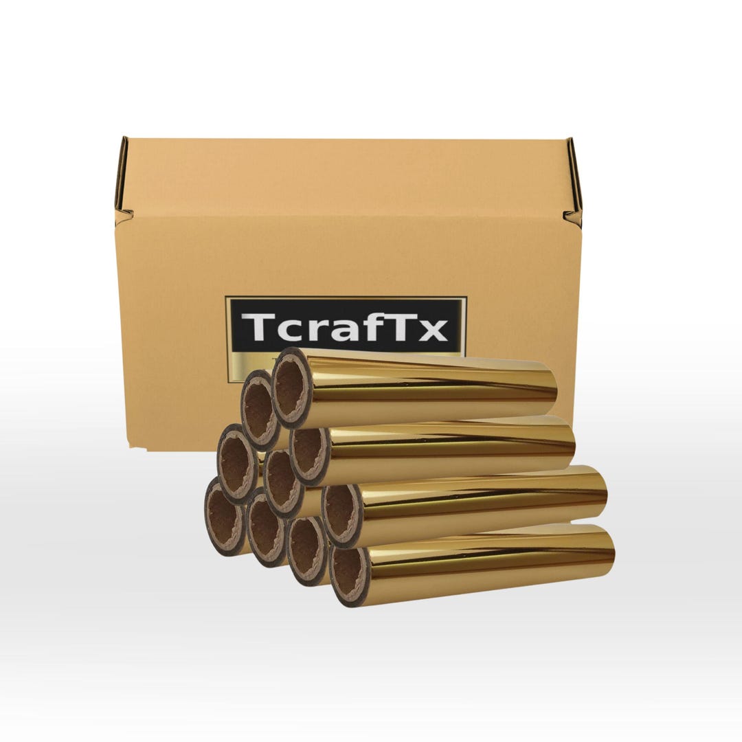 Tcraftx Reactive Long Foil Roll, 5.9 X 164 Ft, Gold Compatible With ...