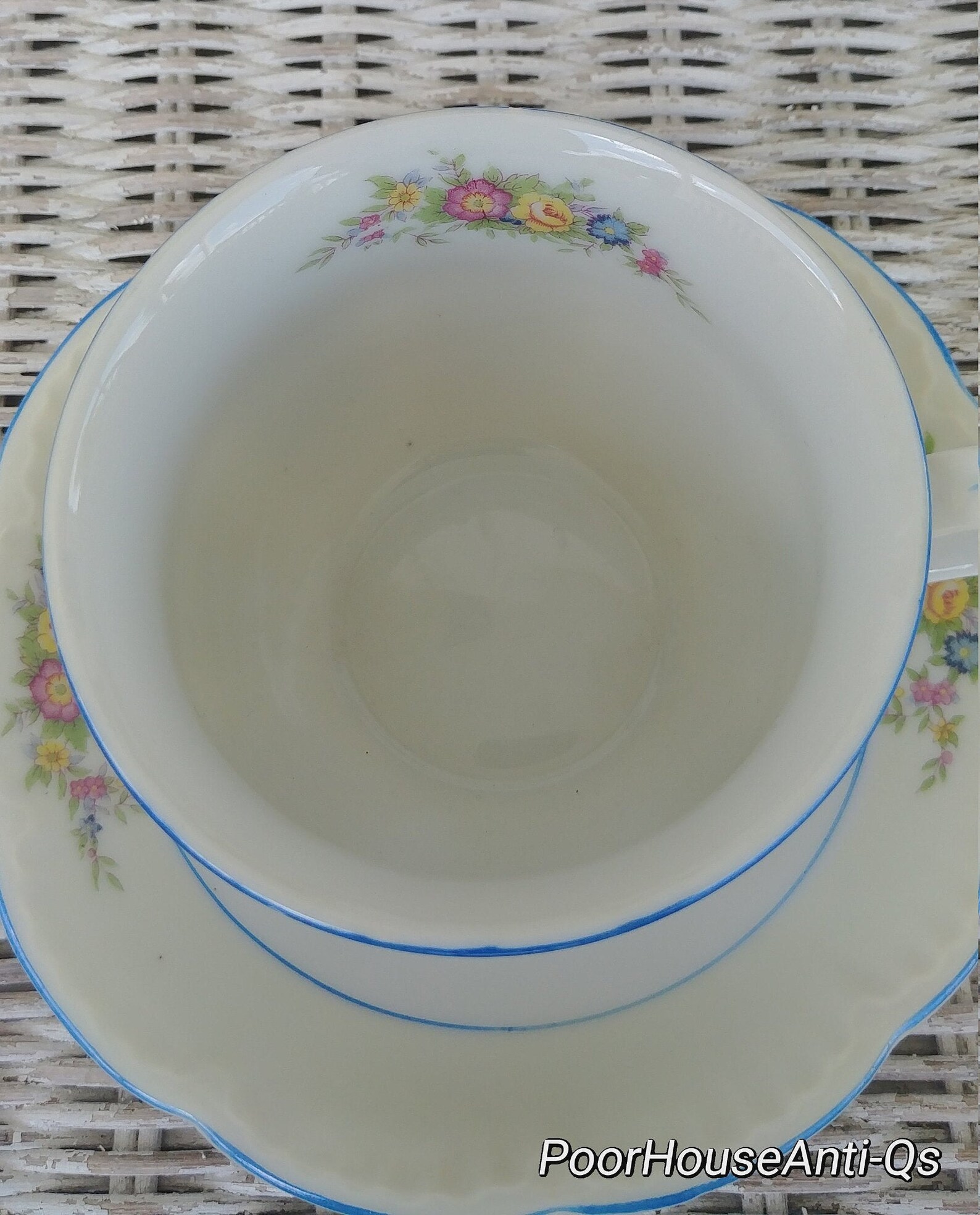 Vintage Teacup and Saucer ~ Chikaramachi ~ Hand Painted ~ Made in Japan ...