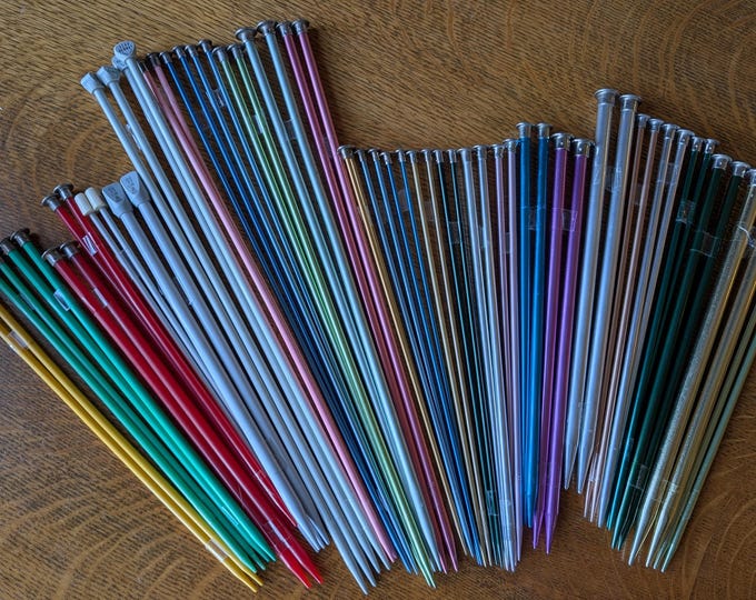 Huge Lot of Vintage Knitting Needles, Aluminum, Plastic, 31 Sets, Used ...
