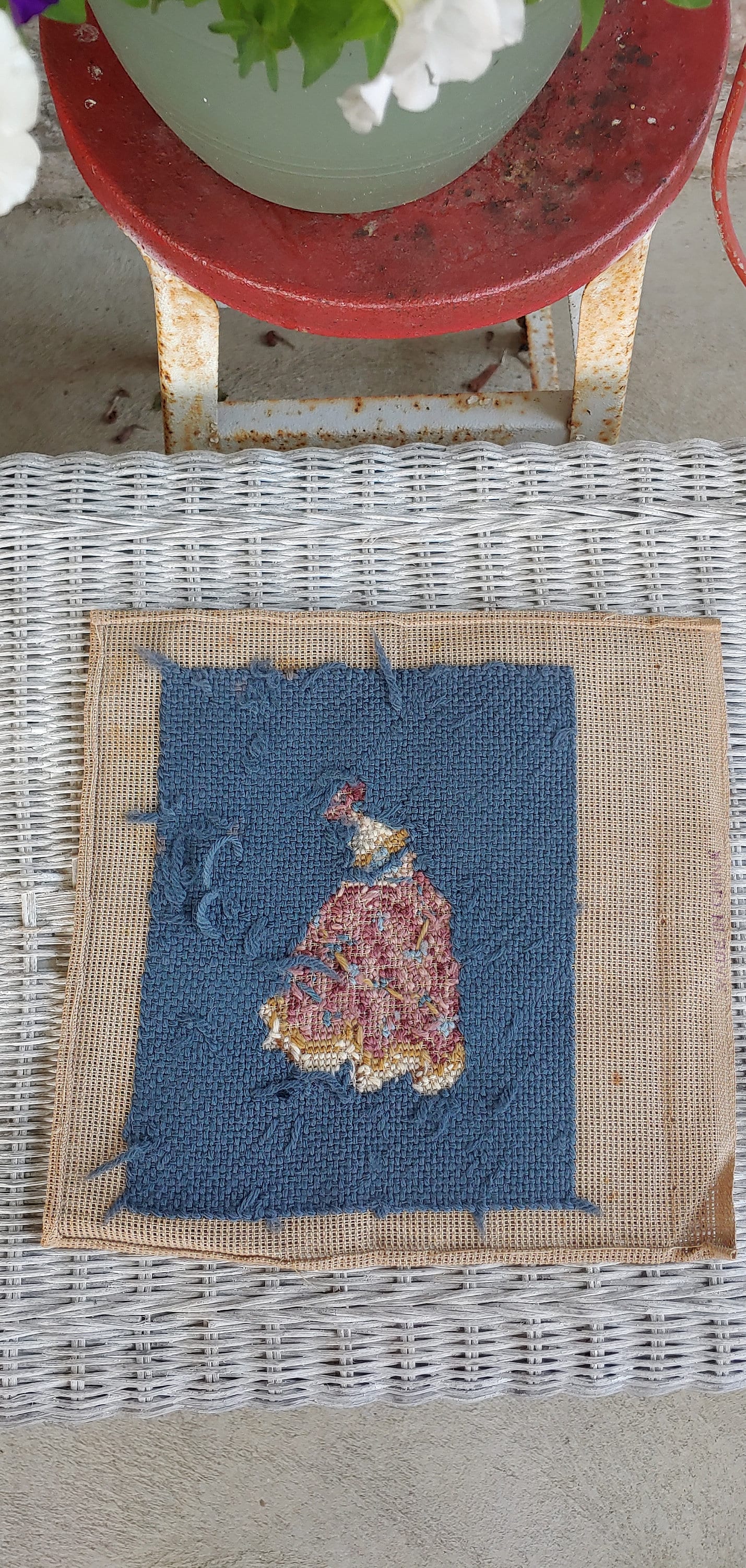 Vintage Needlepoint Panels, Victorian, Man and Women - Etsy