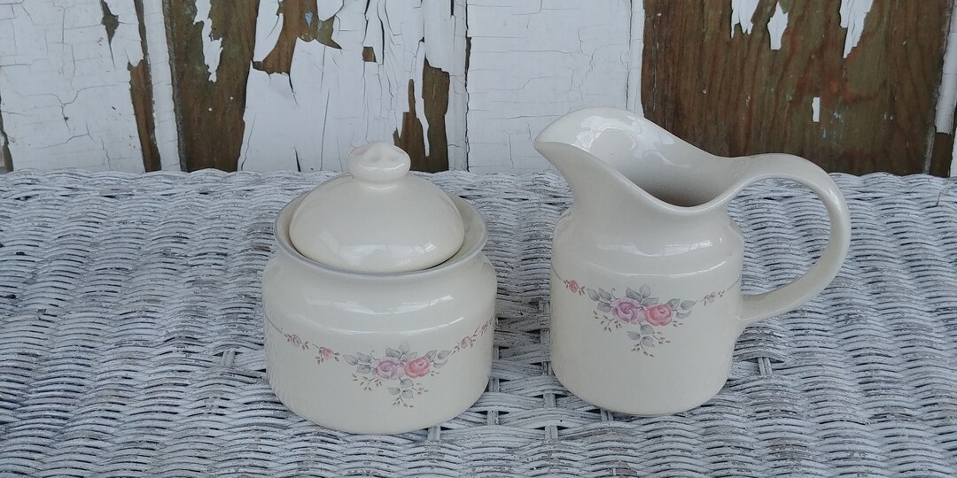 Plat à sucre vintage et crémier Pfaltzgraff Trousseau c1990s - Etsy France