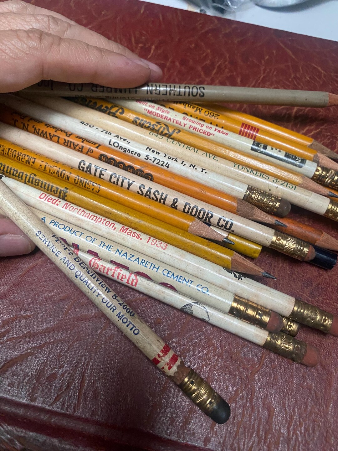 Vintage Advertising Pencils, Random Assortment of 6 - Etsy