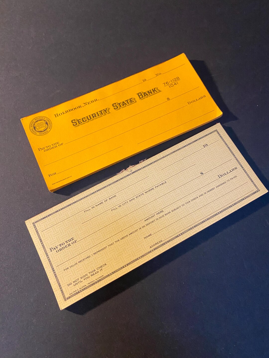 Blank Checks, Vintage Bank Notes - Etsy