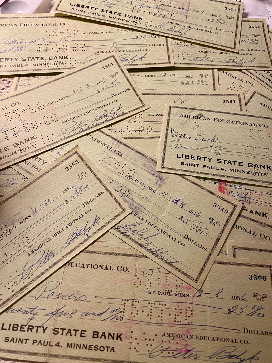 Vintage Used Checks, Junk Journal Ephemera - Etsy