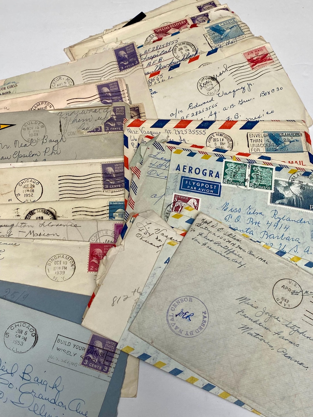 Letters, Vintage Mail - Etsy