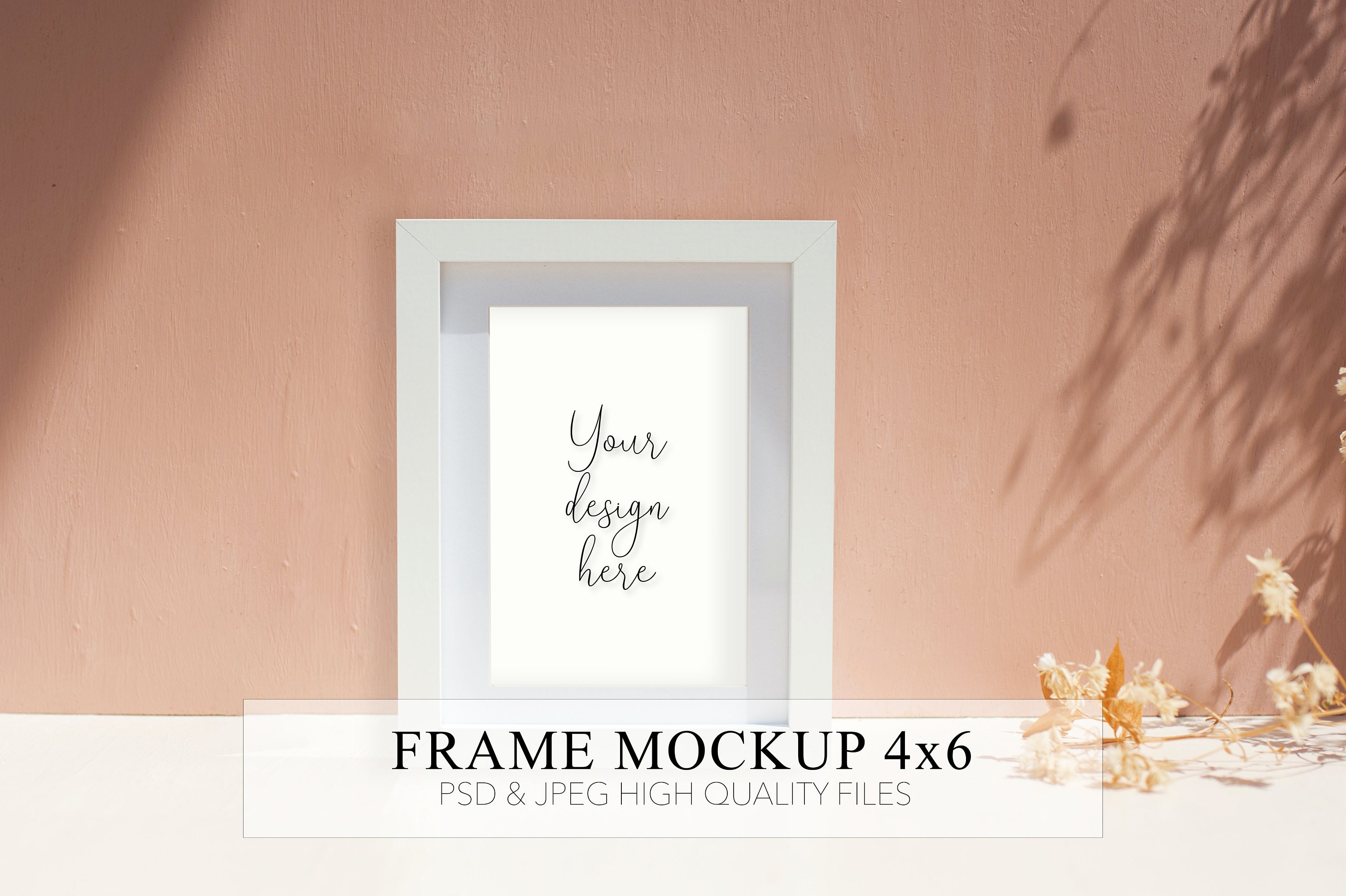 Frame Mockup Boho Frame Mockup Set 4x6 Small Sizes Frame - Etsy