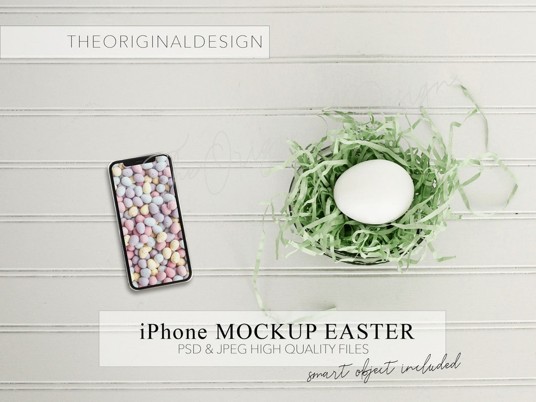 IPhone Mock Up, Easter iPhone Mockup, Easter Scene Iphone, iPhone ...
