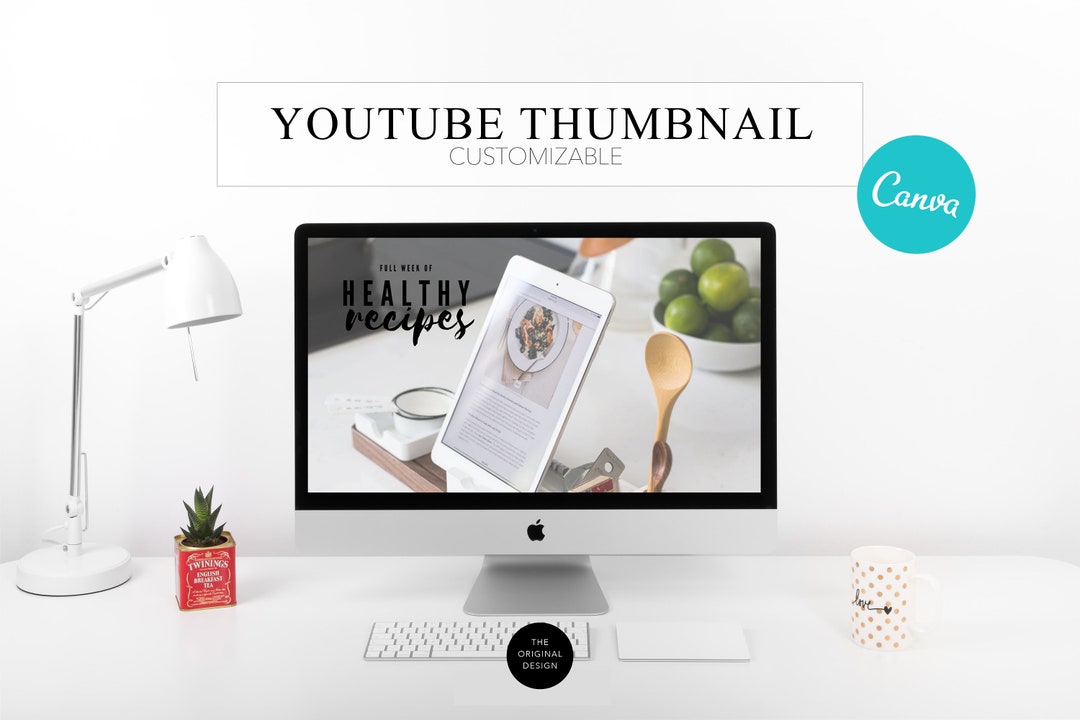 Youtube Thumbnail for Kitchen Thumbnails Template Youtube - Etsy