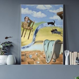 Salvador Dali the Dream, Dali Digital Artwork, Reproduction Printed ...