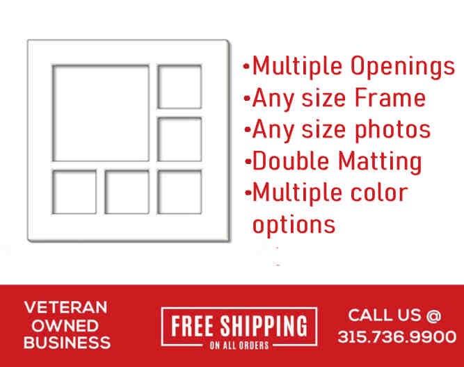 Multiple Opening Square Mat Custom Size Matting for Frame - Etsy