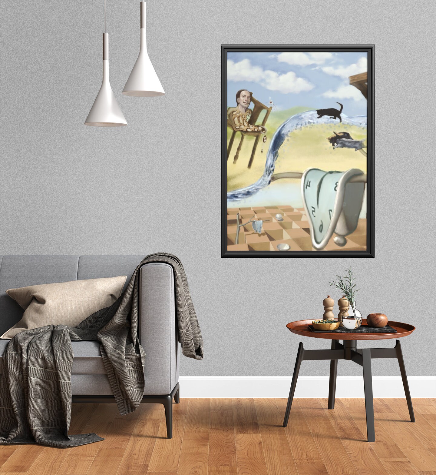 Salvador Dali the Dream, Dali Digital Artwork, Reproduction Printed ...