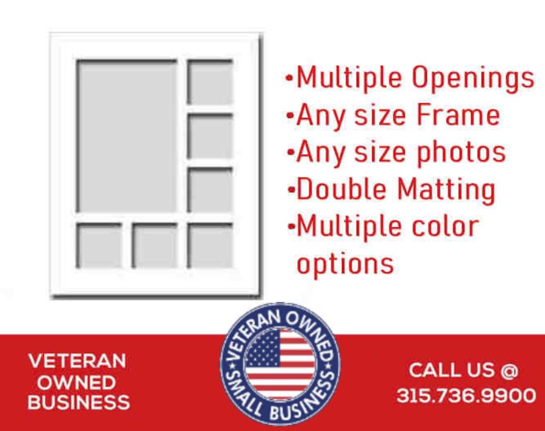 Multiple Opening Double Mat | Custom Size Matting for Frame | Custom Double Mat | Mat for Frame ...