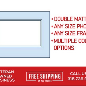 Double Mat Custom Size Matting for Frame Custom Double Mat - Etsy