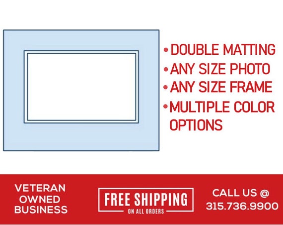 Double Mat Custom Size Matting for Frame Custom Double Mat - Etsy