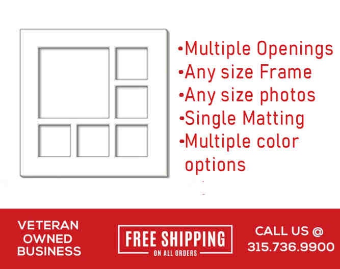 Multiple Opening Square Mat Single Mat Custom Size Matting - Etsy