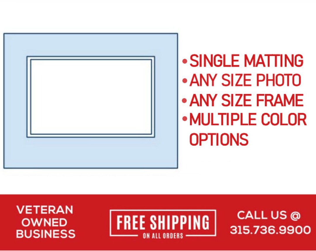 Single Mat Custom Size Matting for Frame Mat for Frame - Etsy