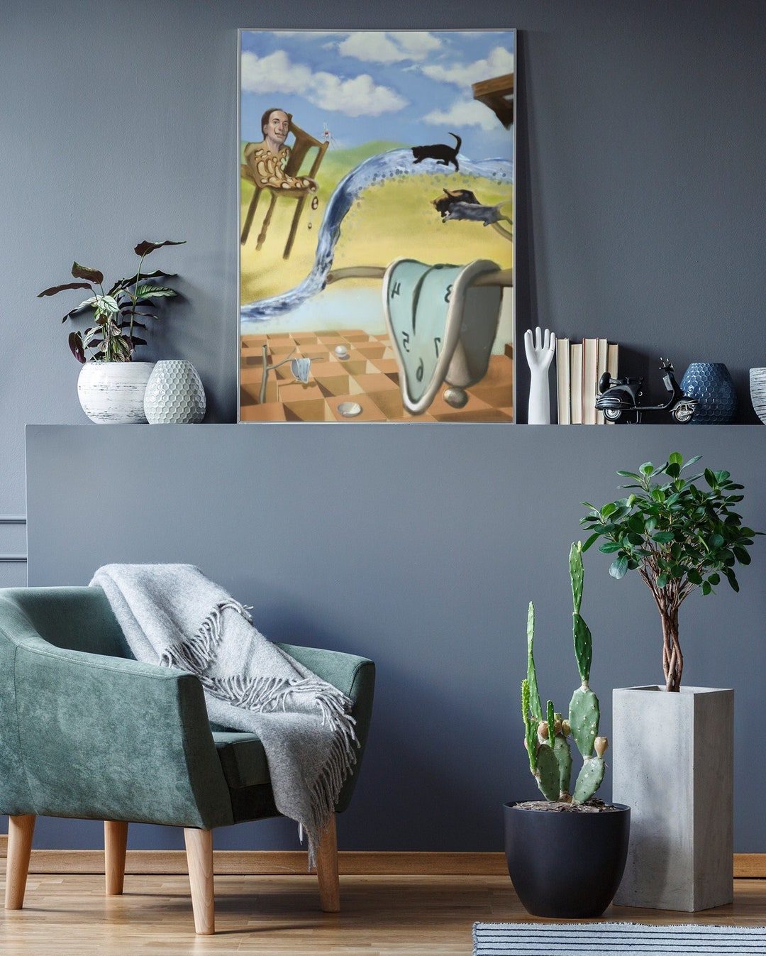 Salvador Dali the Dream, Dali Digital Artwork, Reproduction Printed ...