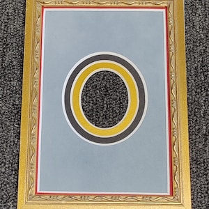 Square Mat | Round Opening | Single Mat | Custom Size Matting for Frame ...
