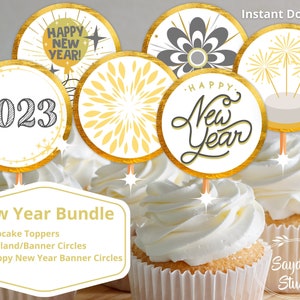 Happy New Year Printable Bundle Happy New Year Printable DIY - Etsy
