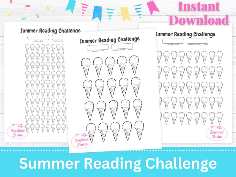 Reading Challenge Printable, Summer Reading Challenge Printable ...