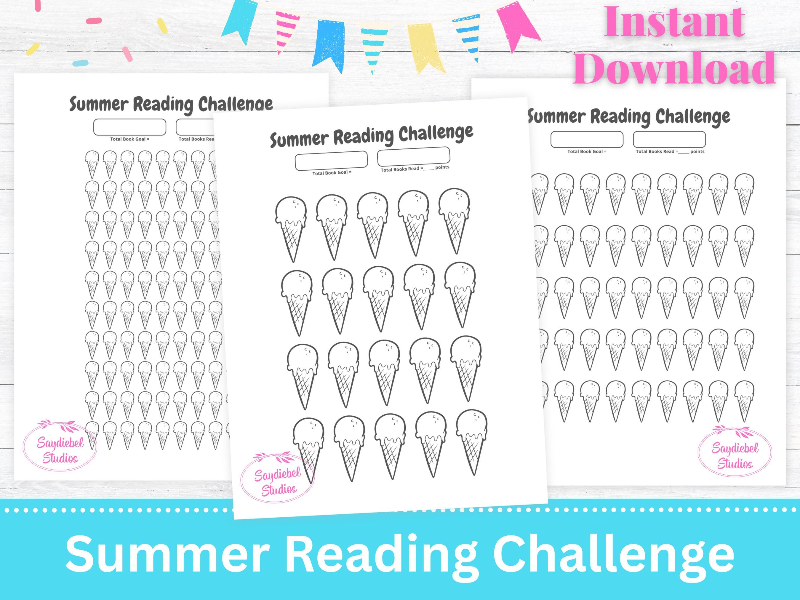 Reading Challenge Printable, Summer Reading Challenge Printable ...