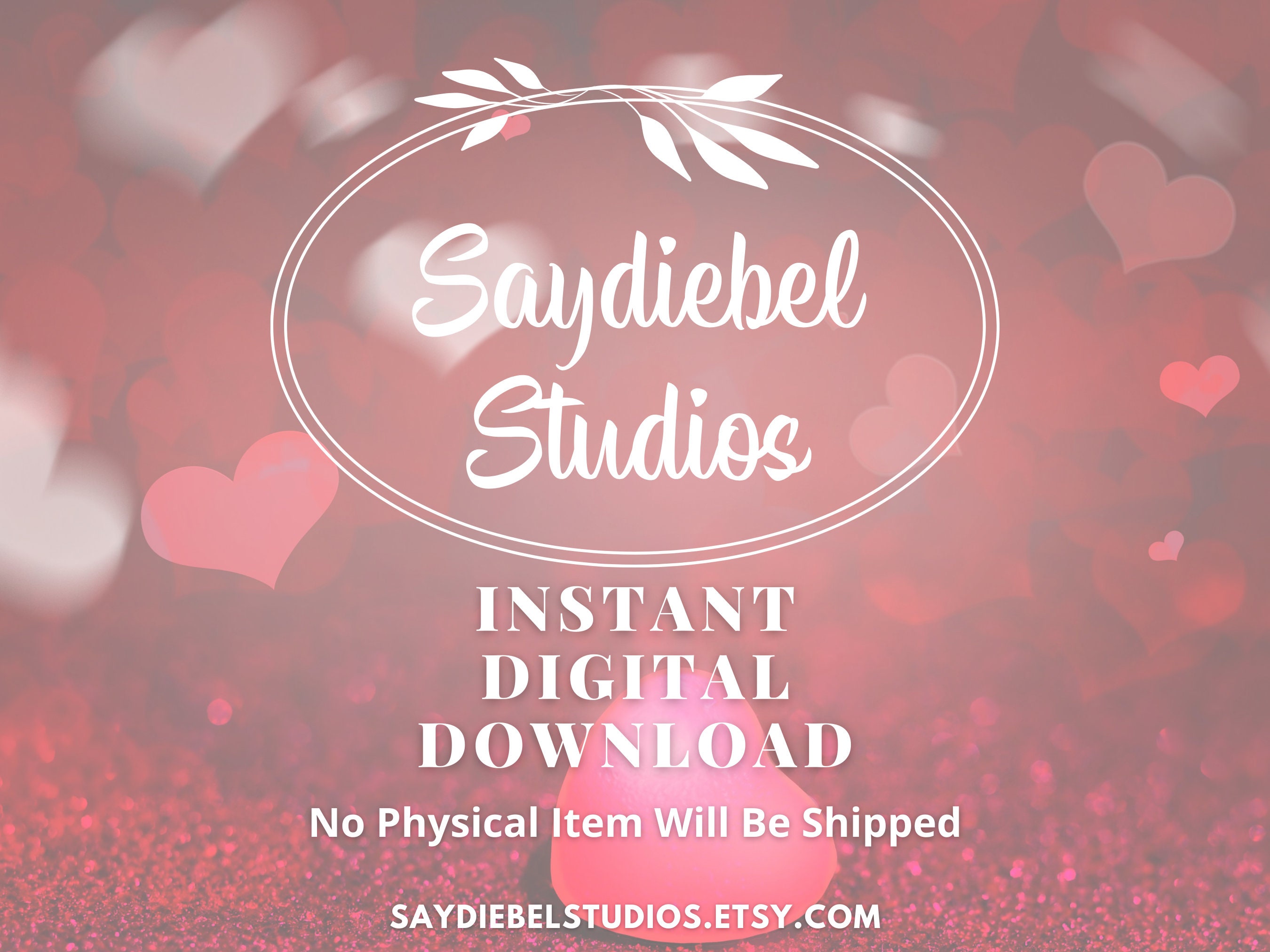 Happy Valentines Day Banner, Printable Photo Prop Banner, DIY ...