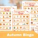 Autumn Bingo Game: Fall Party Classroom Activity (PDF) - Etsy