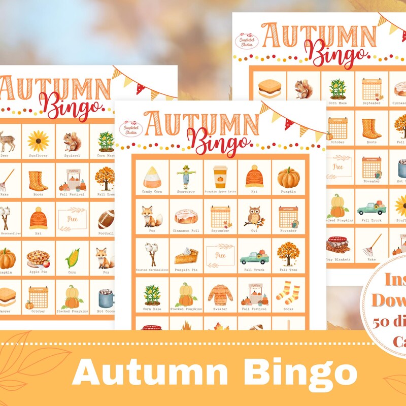 Thanksgiving Bingo - Etsy