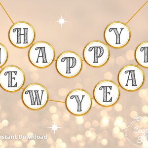 Happy New Year Printable Bundle Happy New Year Printable DIY - Etsy