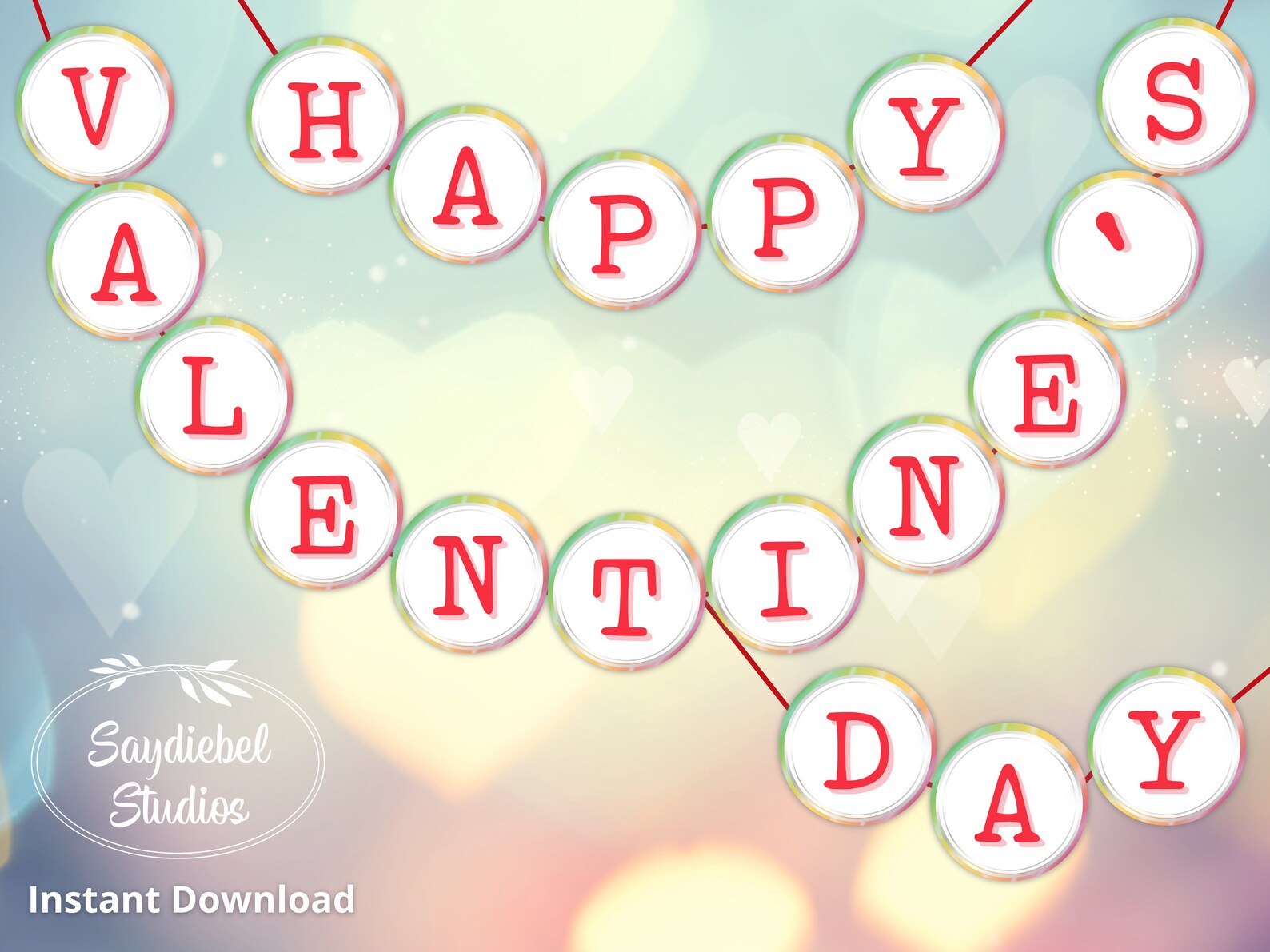 Valentine's Day Conversation Hearts Printable Bundle, Valentine's ...