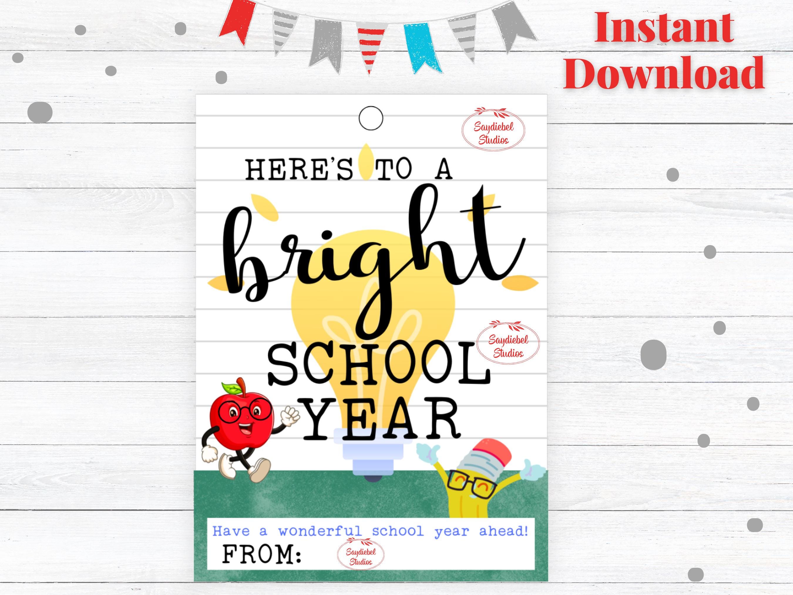 Back to School Treat Tags: Printable DIY Gift Tags (PDF File) - Etsy